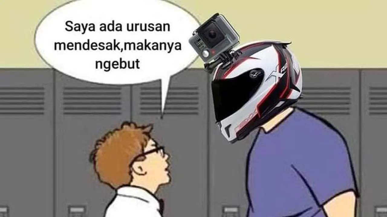 7 Meme Kocak Salip Motovlog, Bikin Pengendara Lain Menjauh - Hot ...