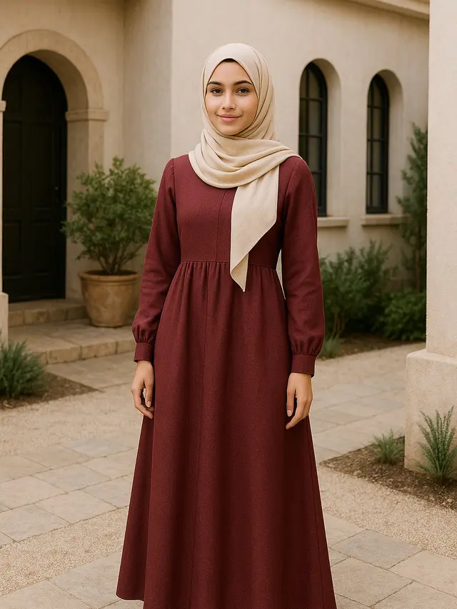 15 Rekomendasi Warna Jilbab yang Cocok untuk Gamis Maroon 2025 - Hot ...