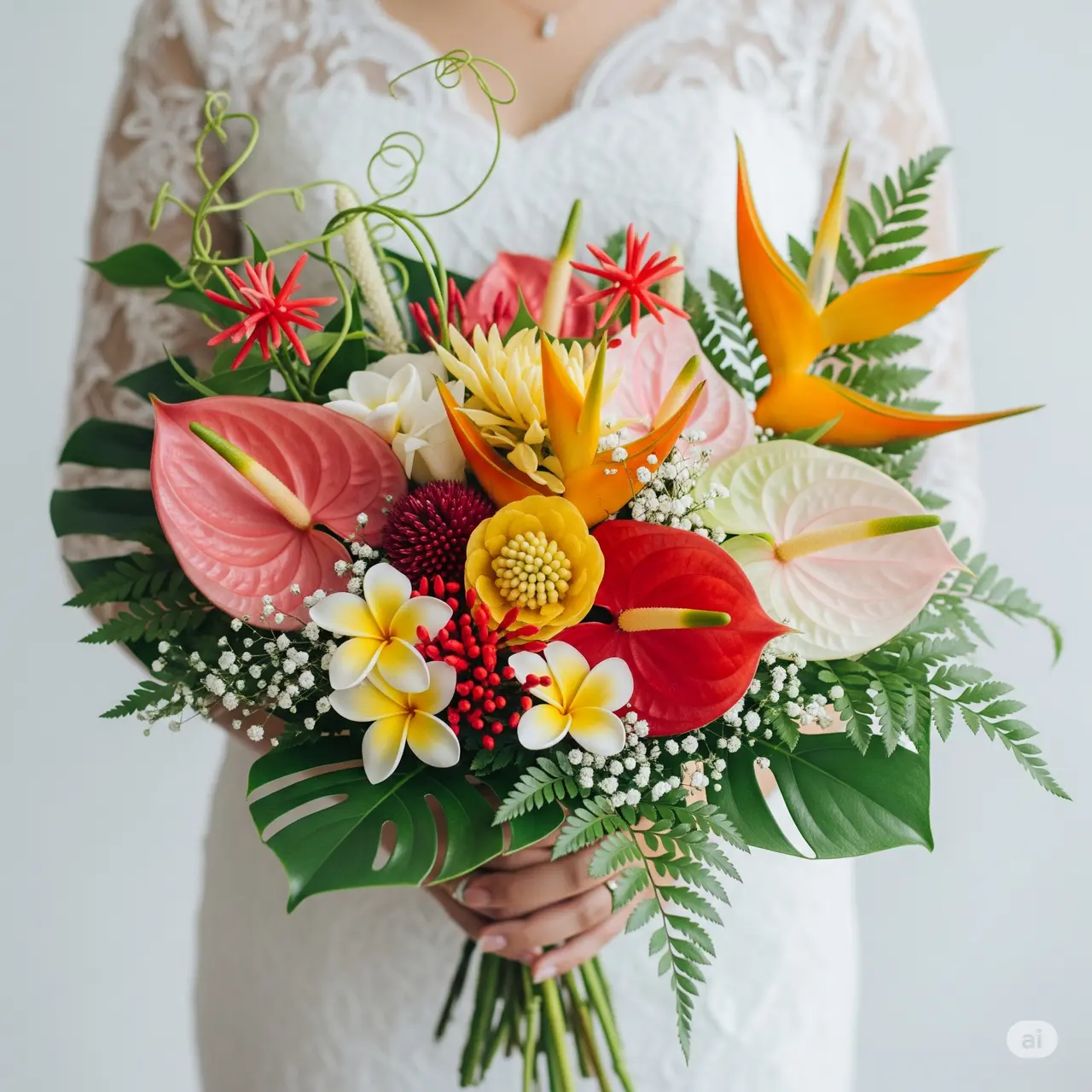 10 Inspirasi Buket Bunga Pengantin Bernuansa Tropis, Segar dan Eksotis ...
