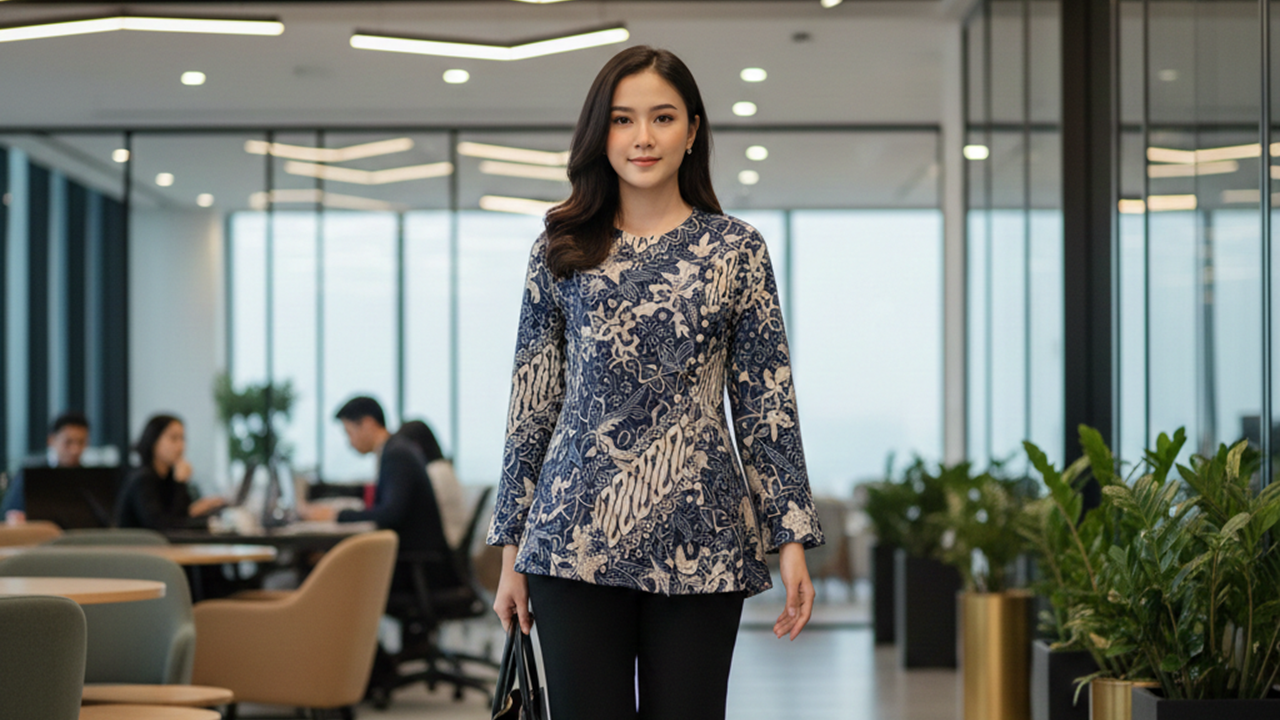 7 Model Atasan Batik Formal Wanita, Referensi Tampil Elegan dan Percaya ...
