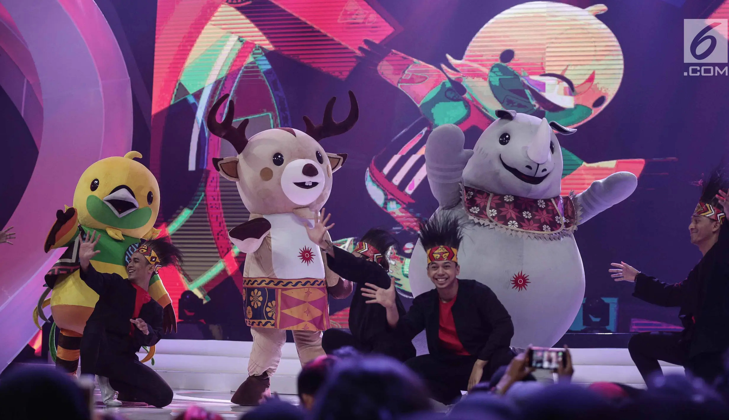 FOTO: Mengenal Lebih Dekat Tiga Maskot Asian Games 2018 - Foto Liputan6.com