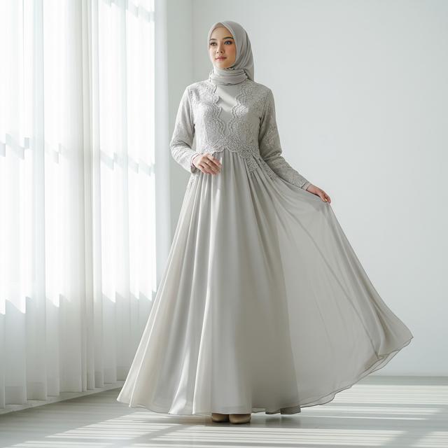 9 Model Gamis Chiffon Flowy Terbaru, Tampil Anggun dan Modern di 2025