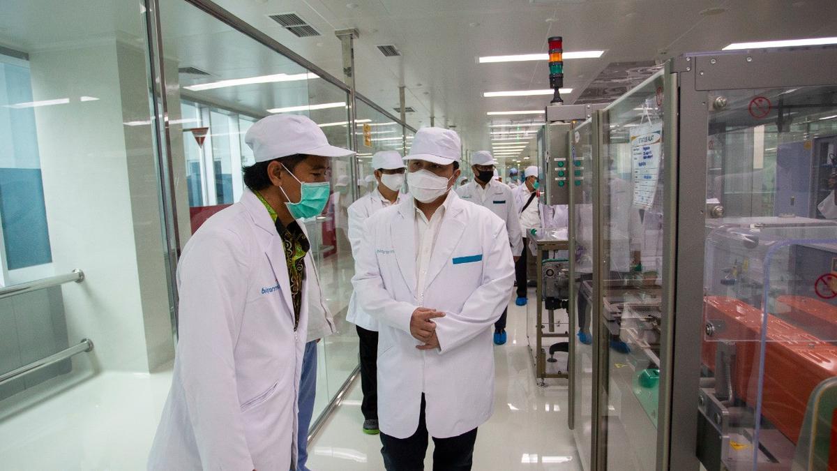 Erick Thohir Pastikan Bio Farma Siap Produksi 250 Juta Vaksin Covid 19
