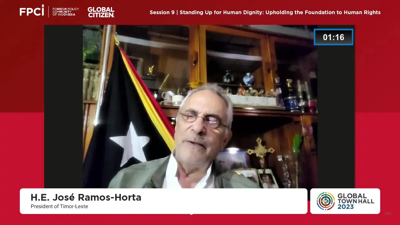 Presiden Timor-Leste José Ramos-Horta Ungkap Pentingnya Demokrasi dan HAM - Global Liputan6.com