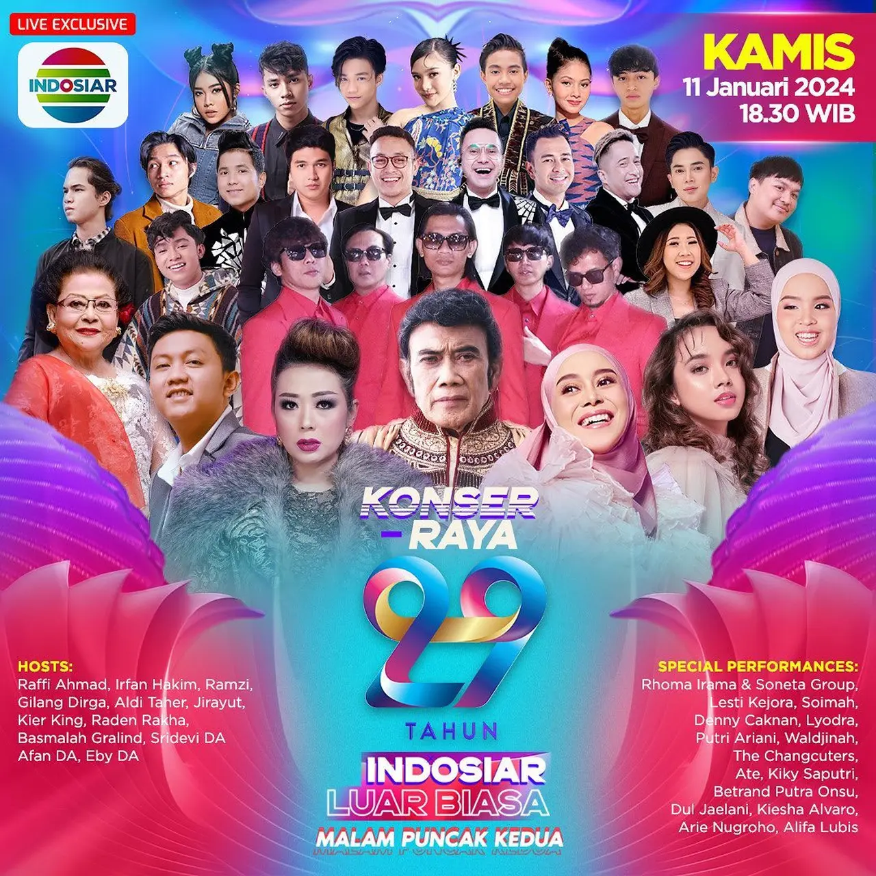 Jangan Lewatkan Konser Raya 29 Indosiar Luar Biasa Spesial Tanggal 11 ...
