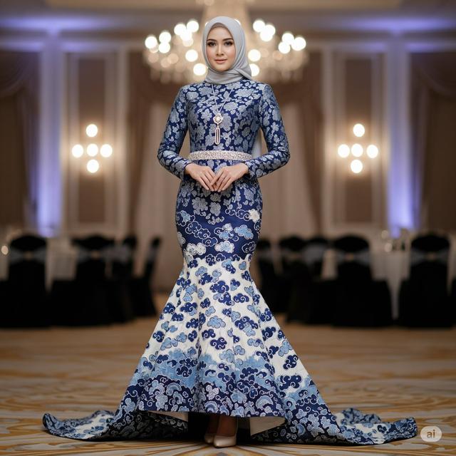 10 Rekomendasi Dress Brokat Mermaid Cut Payet Mewah 2025, Siluet ...