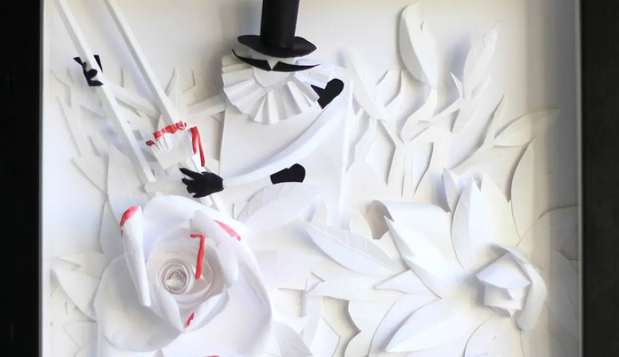 Terinspirasi Alice In Wonderland, Seniman Ini Buat Papercut Lucu ...