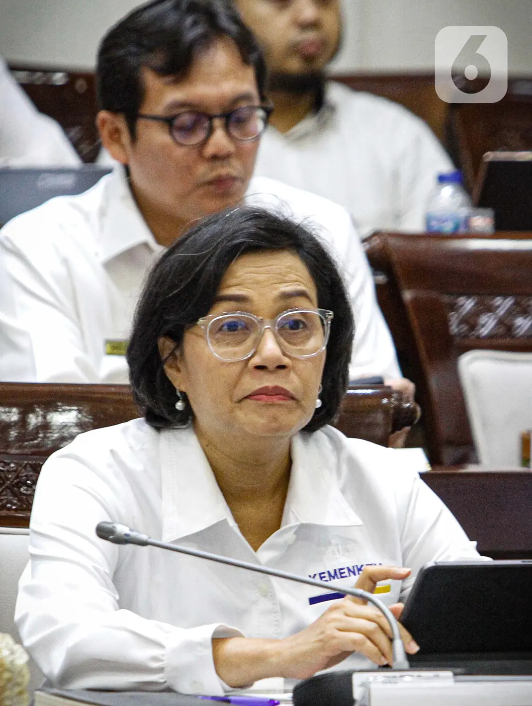 Bersama DPR, Sri Mulyani Bahas Anggaran Kemenkeu 2024 - Foto Liputan6.com