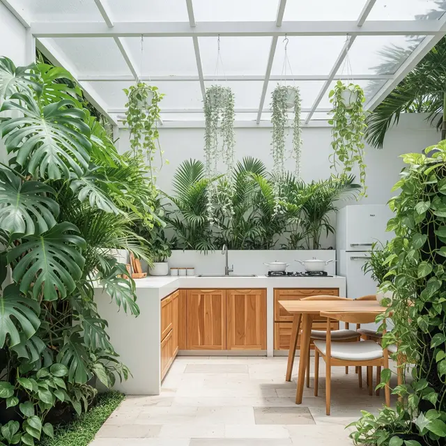 7 Inspirasi Dapur Minimalis Serba Putih Semi Outdoor Tren 2025, Elegan ...