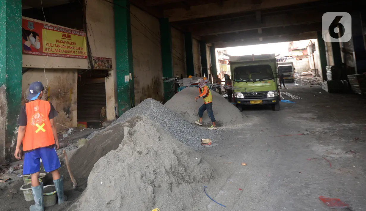 FOTO: Menengok Proyek Revitalisasi Pasar Ciputat - Foto Liputan6.com