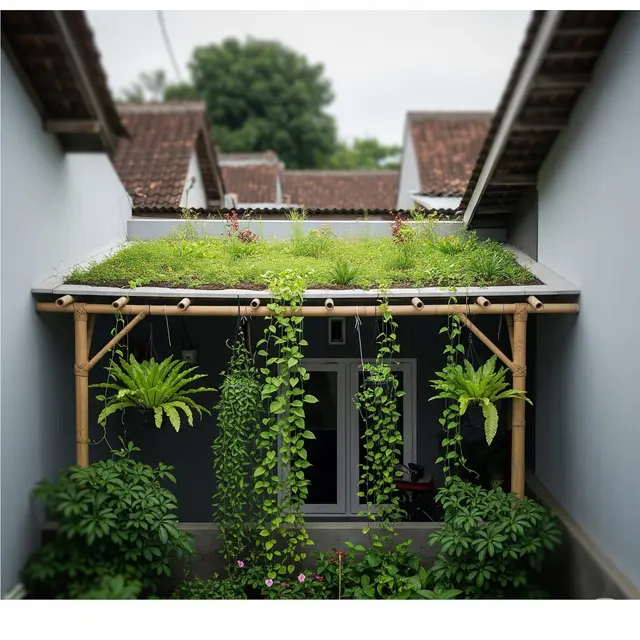 7 Bentuk Atap Teras Rumah Sederhana untuk Hunian di Kampung Padat ...