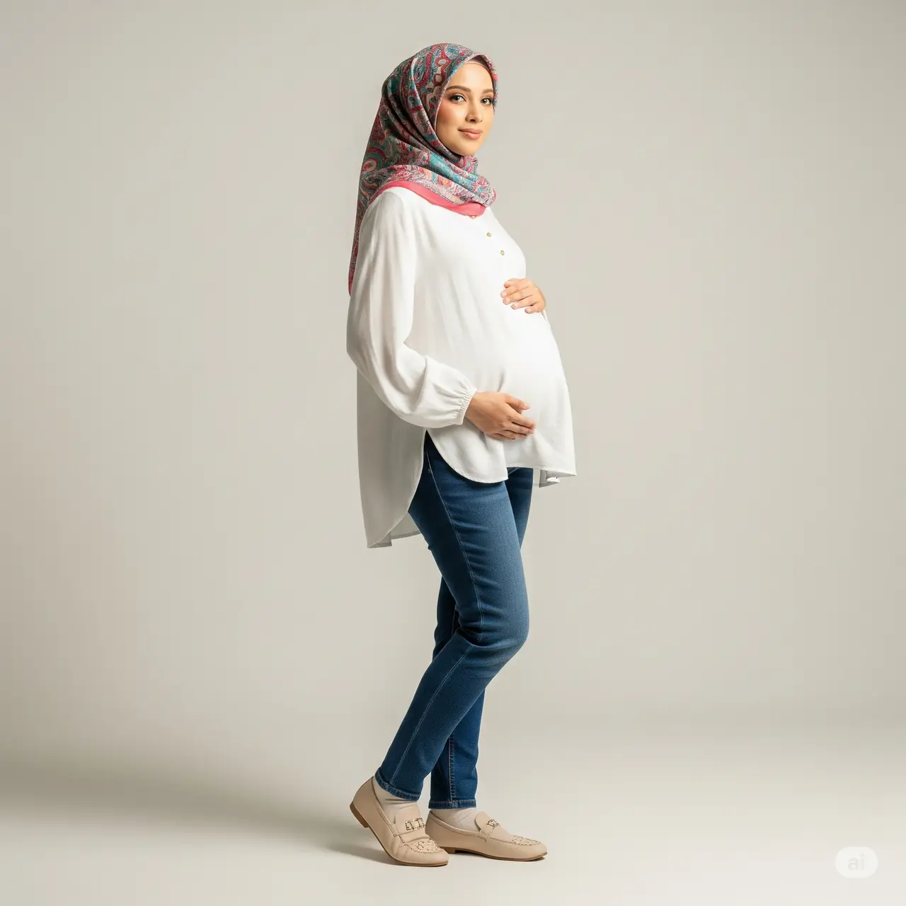 10 Outfit Ibu Hamil Hijab Populer 2025, Paduan Gaya Modern dan Nyaman ...