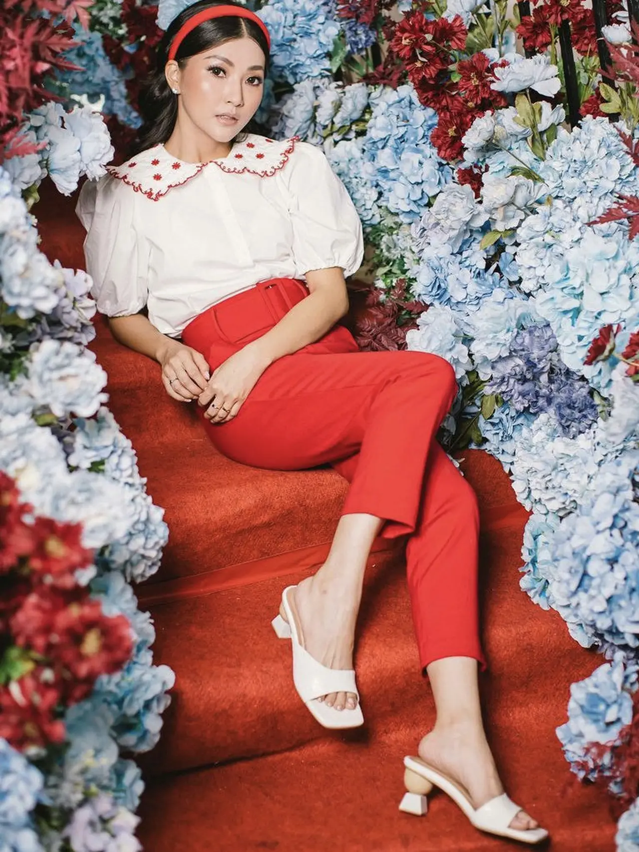 7 Potret Outfit Sarwendah Perlihatkan Tubuh Kurus 43 Kg