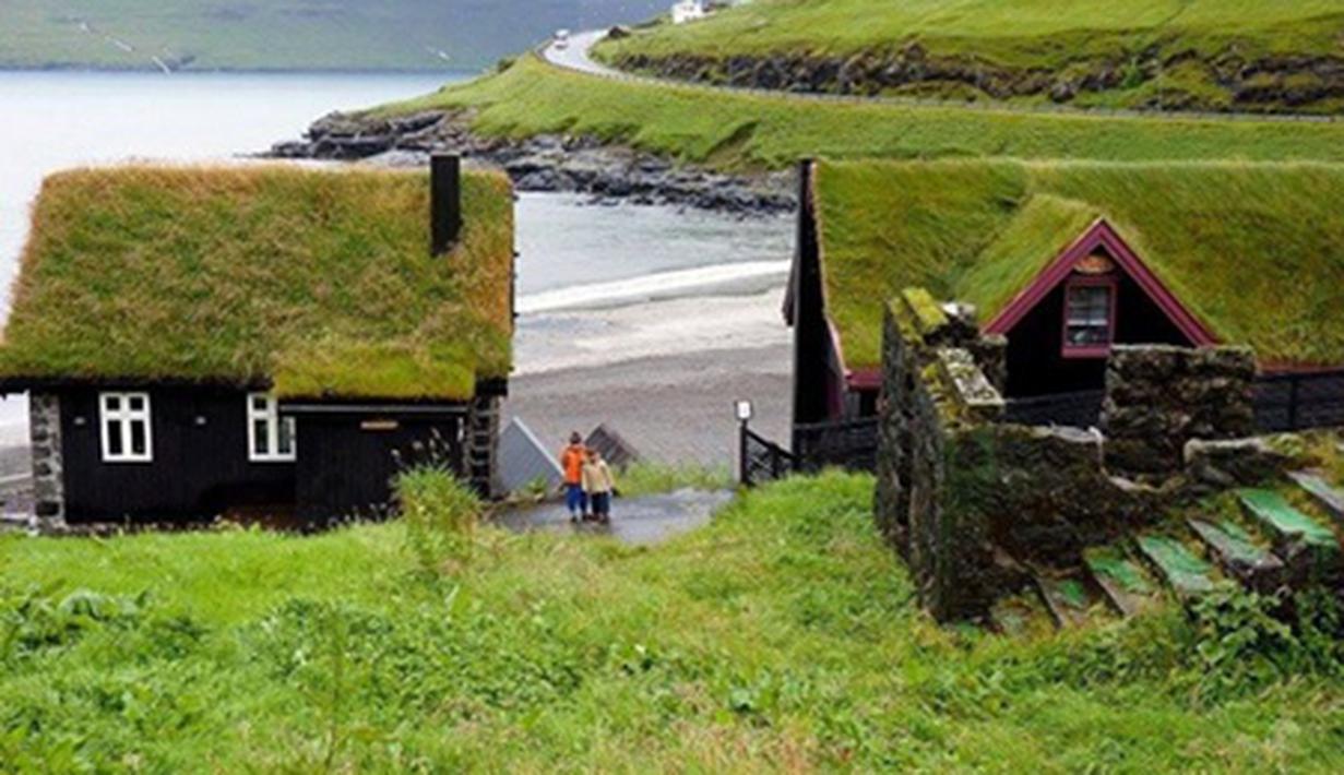 Rumah Unik Dengan Atap Rumput: Keren Abis Ladies - Photo Fimela.com