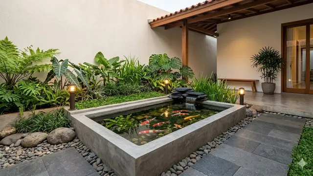 Cara Membuat Kolam Ikan Mini di Sudut Halaman Tanpa Menggali Tanah, Ini ...