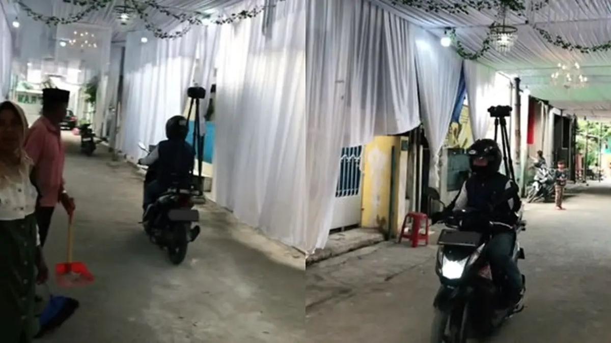 Ada-Ada Saja, Pesta Pernikahan Ini Diabadikan oleh Motor Google Maps