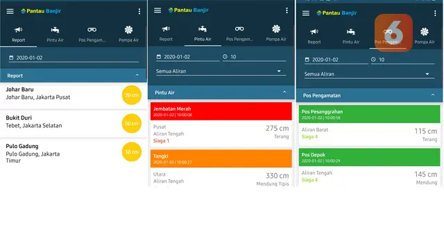 Deretan Aplikasi Smartphone untuk Cek Titik Banjir di Jakarta - Tekno Liputan6.com