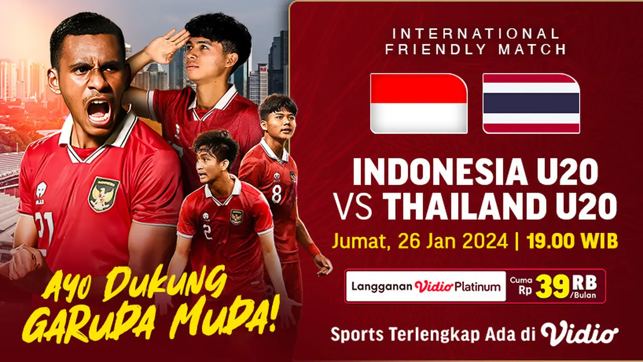Vidio Siarkan Seluruh Laga Timnas Indonesia di Tahun 2024, Dimulai 26 ...