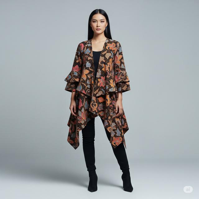 15 Outer Batik Wanita Layering Terbaik di 2025, Stylish, Unik, dan ...