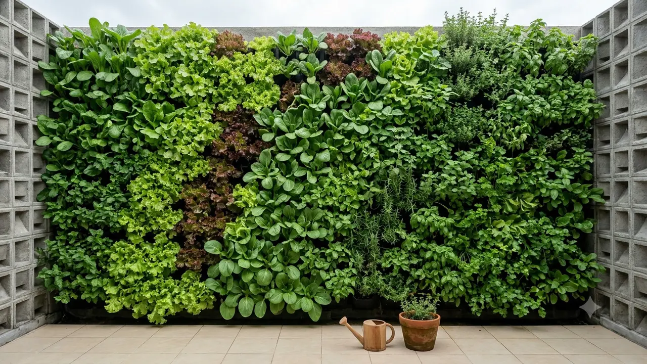6 Desain Vertical Garden yang Menyatu dengan Dinding Roster ...