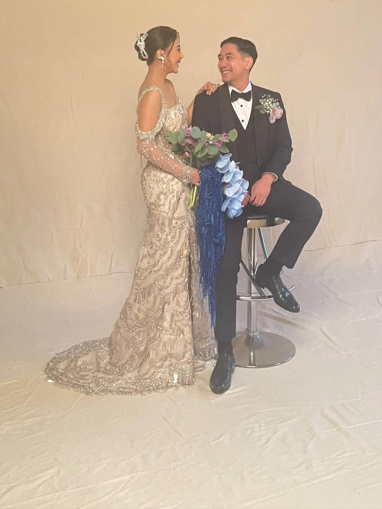 Adinda Thomas dan Raka Akmal Menikah, Maskawin Logam Mulia 100 Gram dan ...