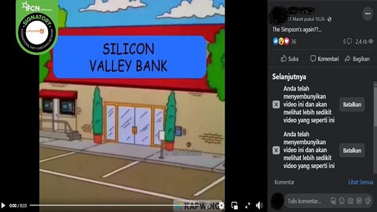 Kumpulan Hoaks Prediksi Kartun The Simpsons, Silicon Valey Bank ...