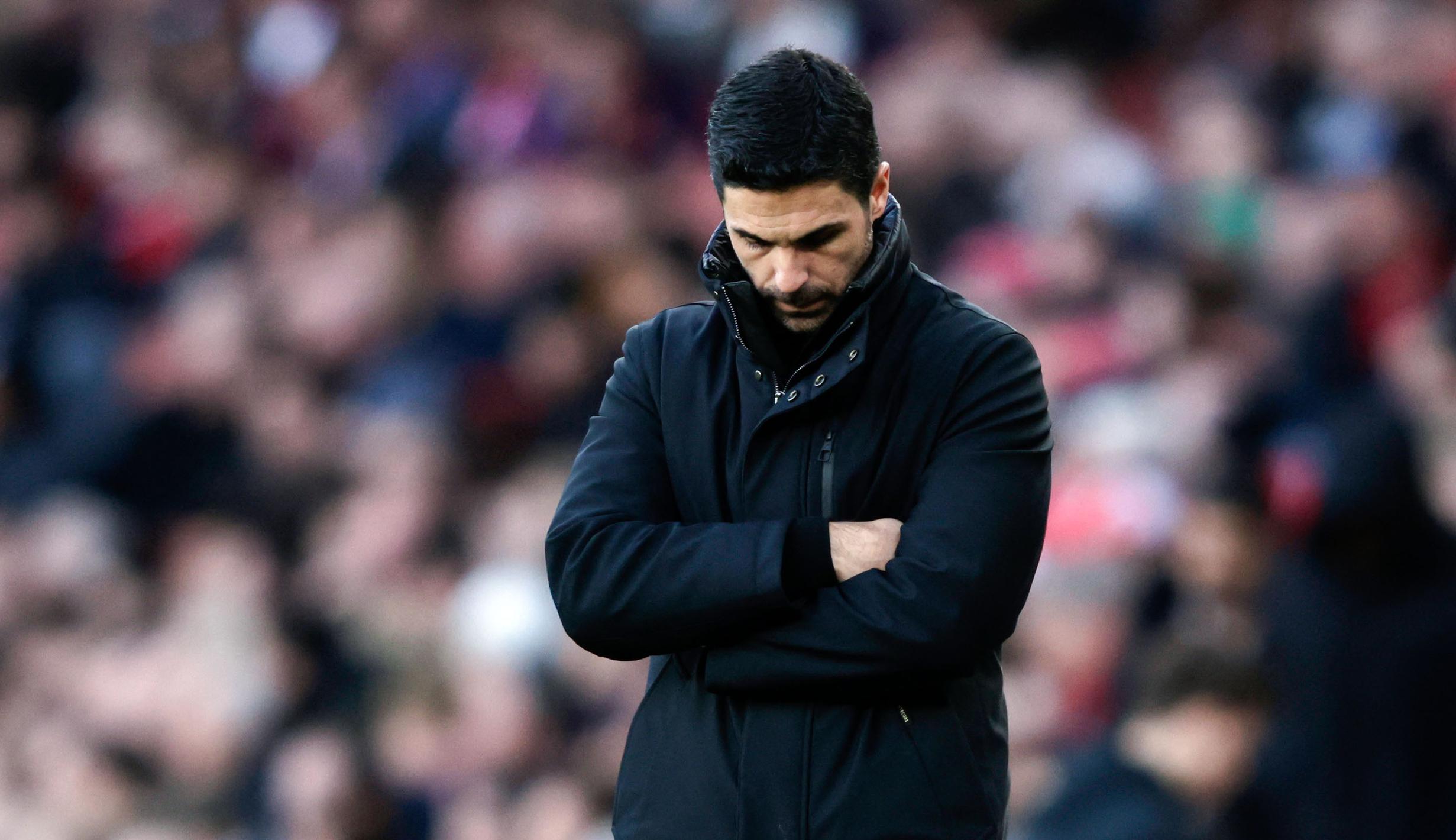 Foto: Wajah Lesu Mikel Arteta Setelah Dibekuk West Ham United, Jadi ...