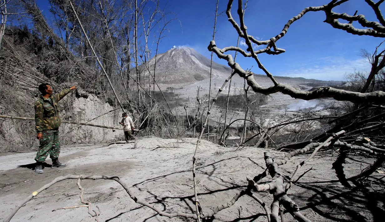 Melihat Kondisi Kawasan Gunung Sinabung Pasca Letusan - Foto Liputan6.com