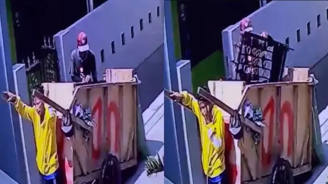 Viral, Aksi Tukang Rosok Maling Pintu Gerbang Rumah Ini Cepat Banget ...