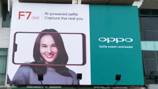 Muncul di Billboard, Oppo Konfirmasi Peluncuran F7 di Indonesia - Tekno ...