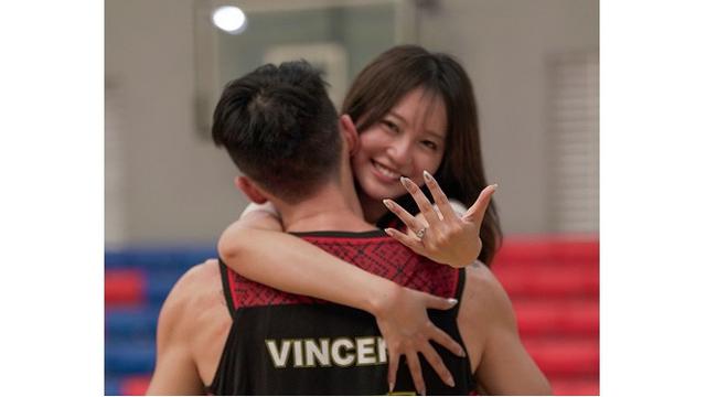 6 Potret Nita Vior Dilamar Sang Kekasih di Lapangan Basket, Gelar Acara ...