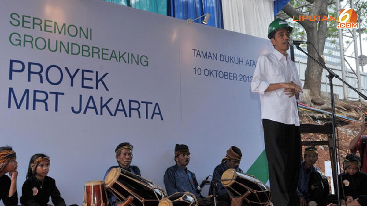 Kenakan Helm Proyek, Jokowi Resmikan Dimulainya Pembangunan MRT - News ...