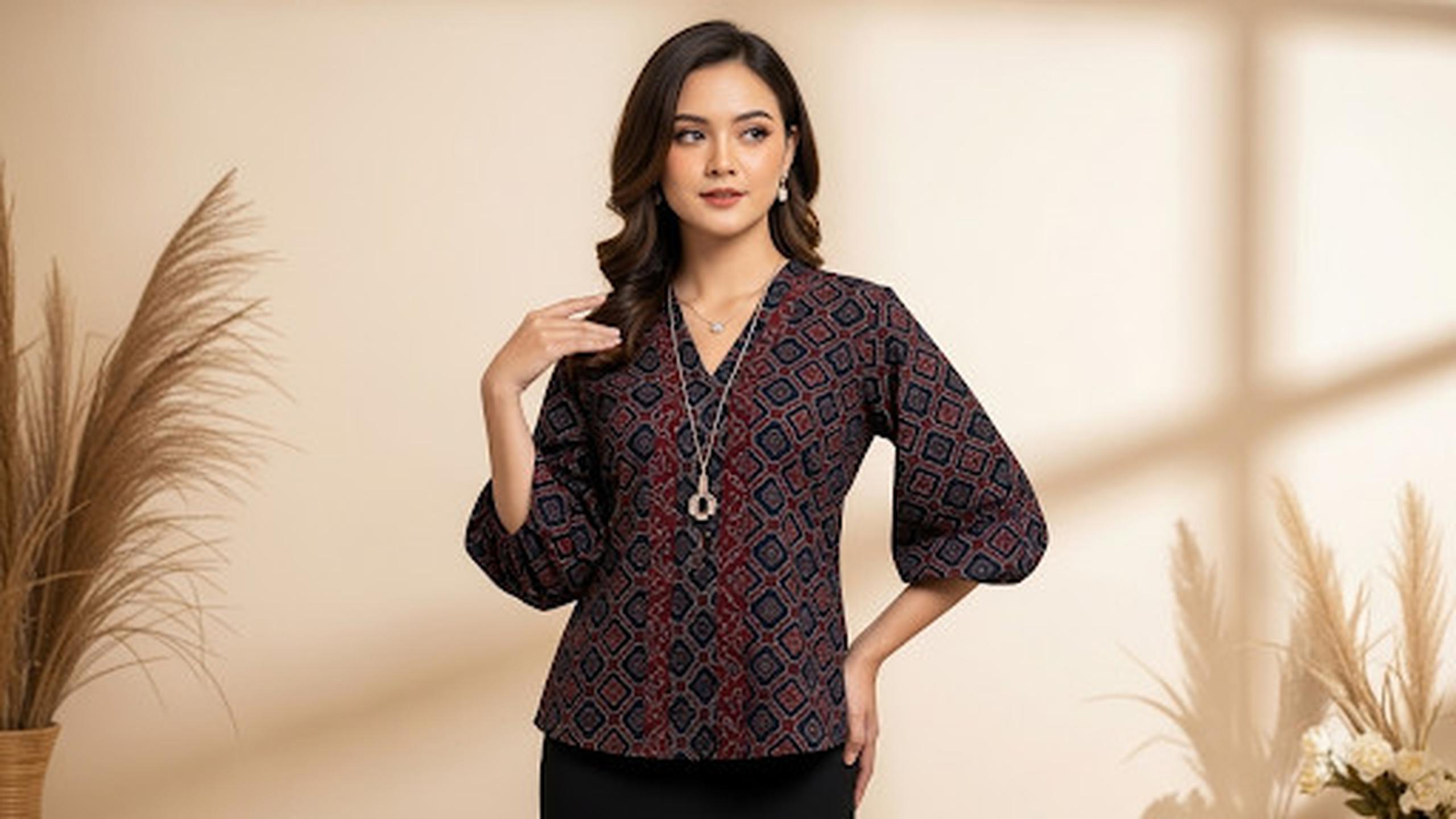 11 Model Blouse Batik Terbaru untuk Wanita Aktif dan Stylish, Sesuai ...