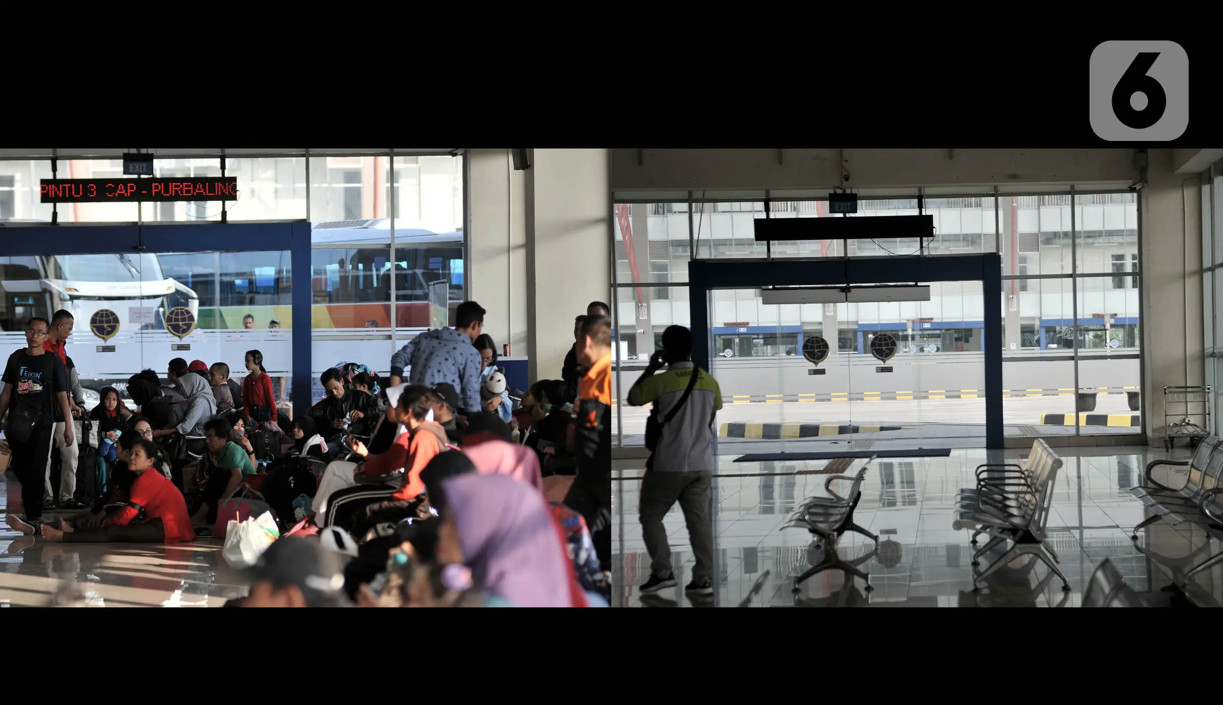 FOTO: Kontras Terminal Pulo Gebang Sebelum dan Saat Dilanda COVID-19 ...