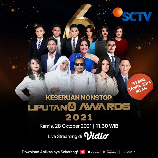 Disiarkan di Vidio, Liputan 6 Awards 2021 Hadir Tanpa Jeda Iklan ...