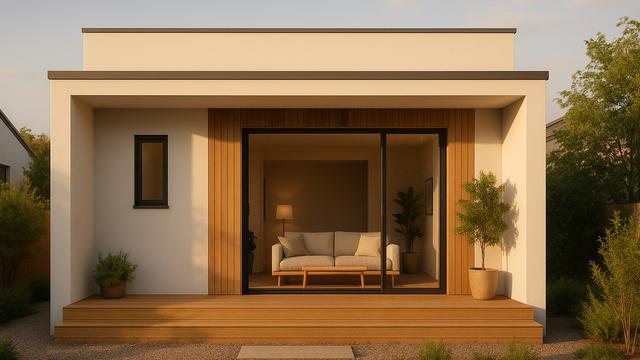 8 Desain Rumah 7x10 Minimalis 1 Lantai dengan Ruang Tamu Terbuka yang ...