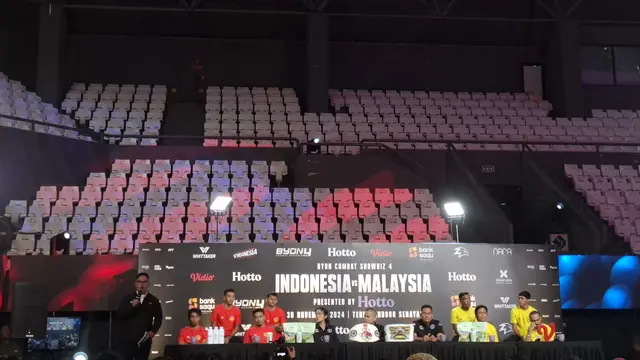 Byon Combat Showbiz 4 Indonesia vs Malaysia Hadirkan 2 Sabuk Juara - Bola Liputan6.com