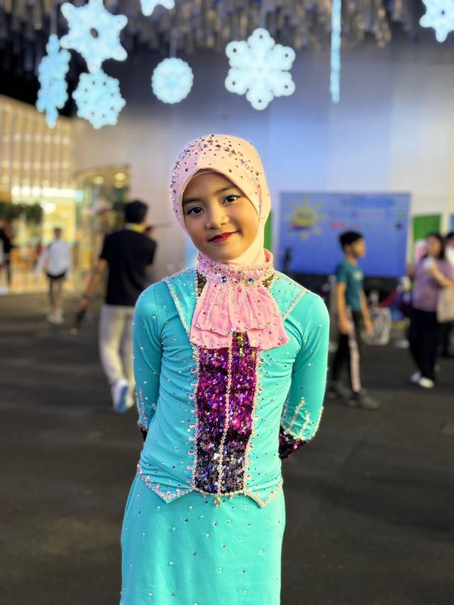 Aksi Mikaila Kaia Fathima di SEA Open Figure Skating Trophy 2024 ...