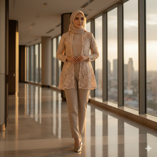 10 Blouse Brokat Favorit untuk Acara Formal dari Kantoran hingga Buat ...
