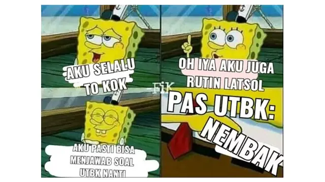 7 Meme Siap Hadapi UTBK Ini Bikin Senyum Sendiri, Kocak Banget - Hot ...