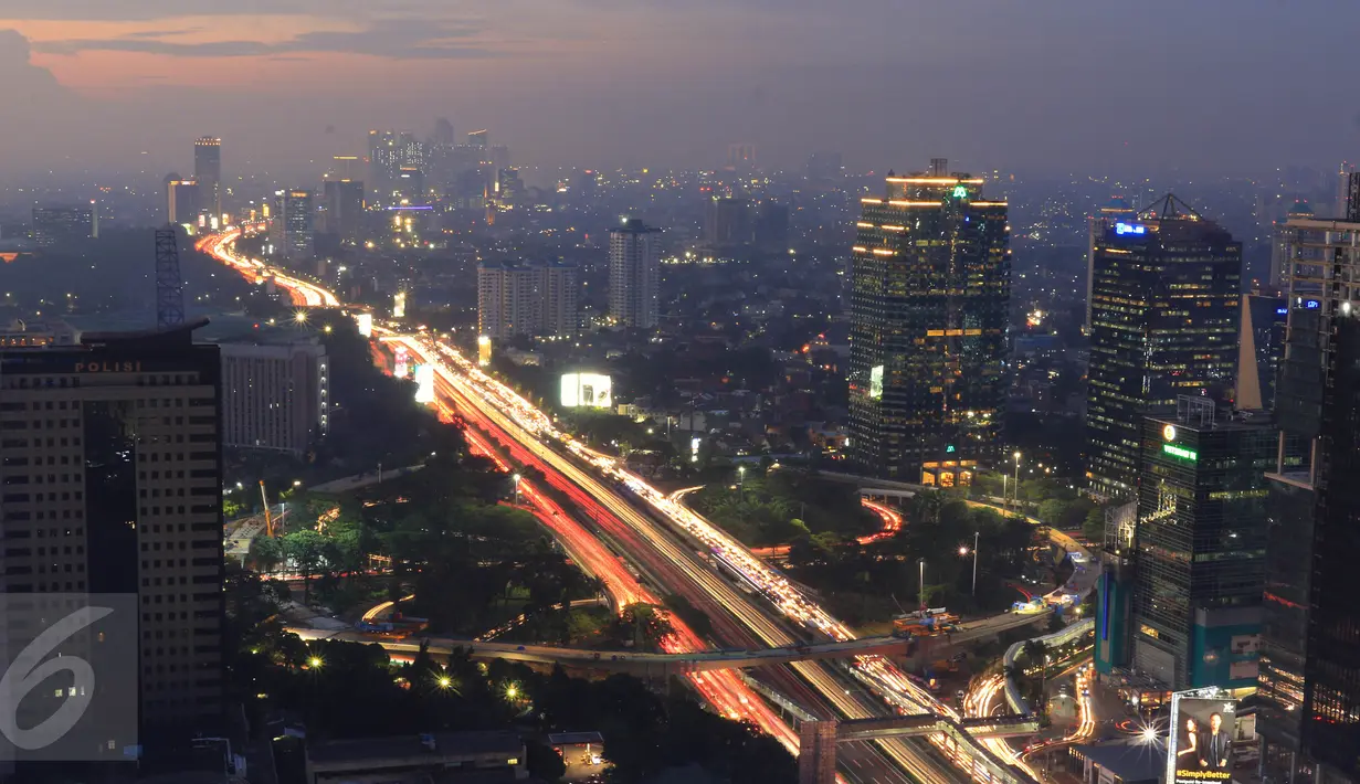 Penampakan Ramp 1 Semanggi dari Ketinggian - Foto Liputan6.com