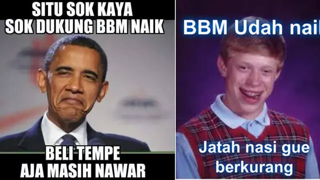 Meme-meme Kenaikan BBM Naik yang Paling Kreatif - Citizen6 Liputan6.com