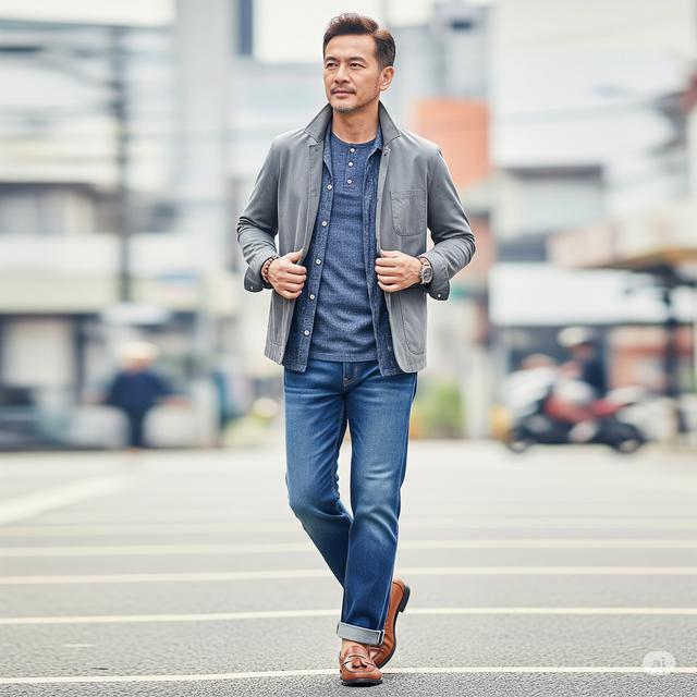 7 Model Fashion Cowok Usia 50an Terbaru 2025, Gaya Klasik Tetap Stylish