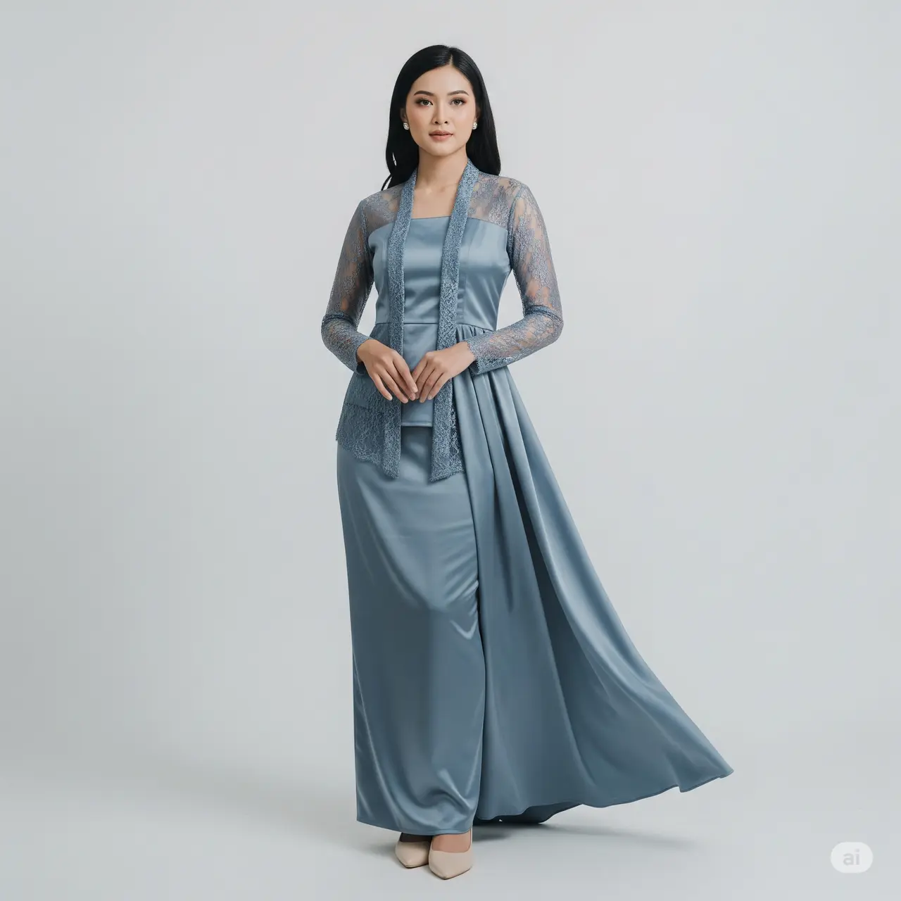 11 Model Baju Satin Kombinasi Brokat Terbaru yang Elegan dan Menawan ...