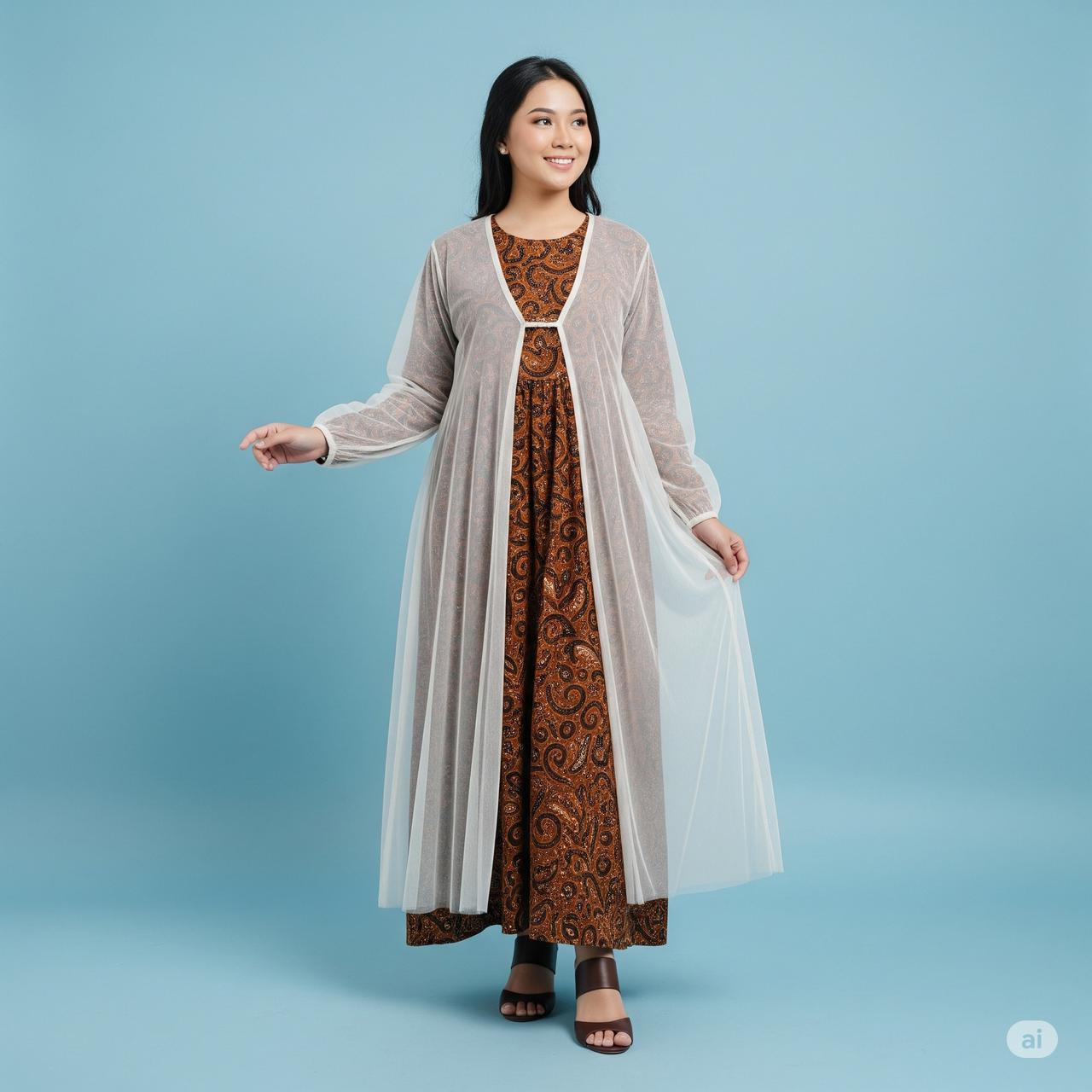8 Model Dress Batik Elegan Kombinasi Terbaru 2025 yang Menawan
