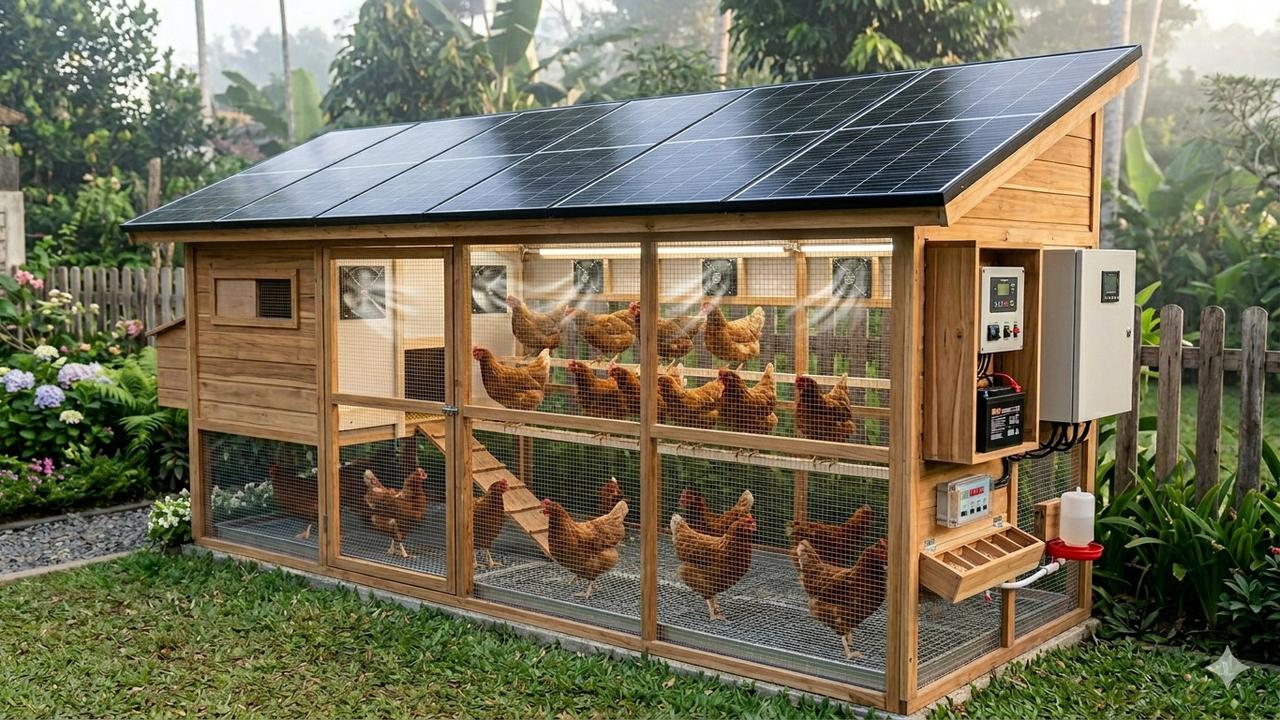 6 Cara Buat Kandang Ayam dengan Panel Surya Mini untuk Efisiensi Energi ...