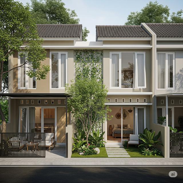 12 Ide Rumah Sederhana 2 Lantai yang Nyaman, Desain Cerdas untuk Lahan ...