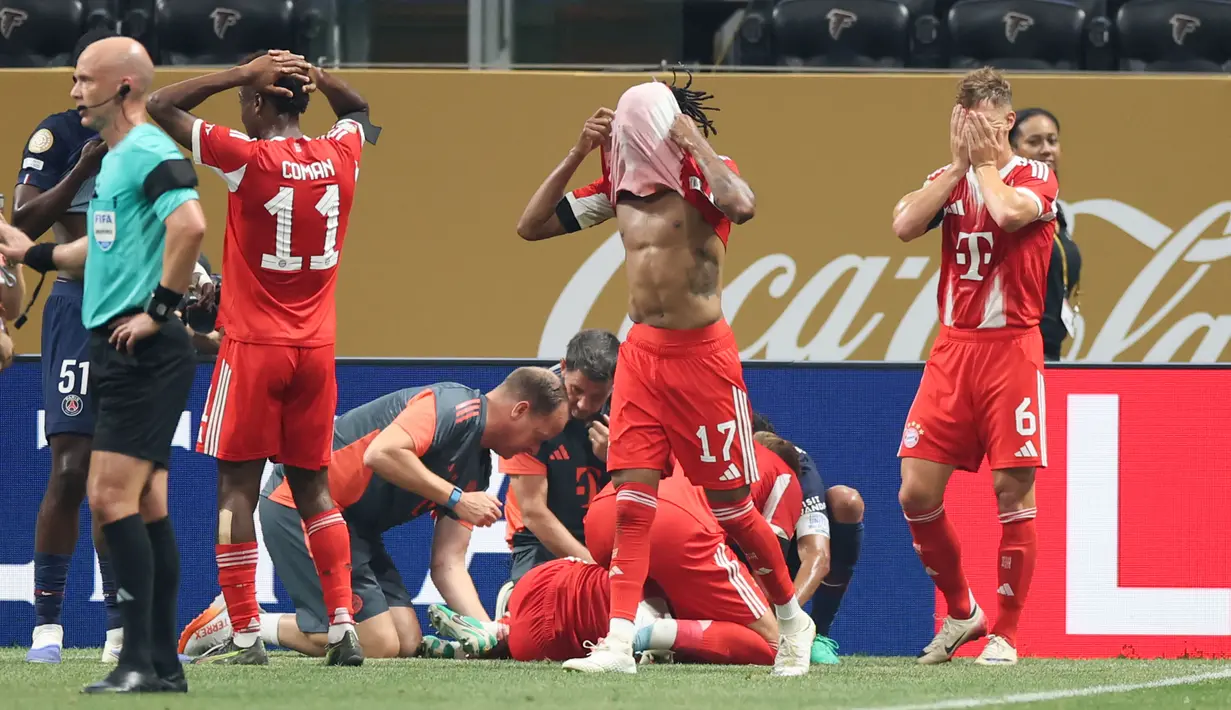 Foto: Piala Dunia Antarklub 2025 Makan Korban, Jamal Musiala Cedera Parah