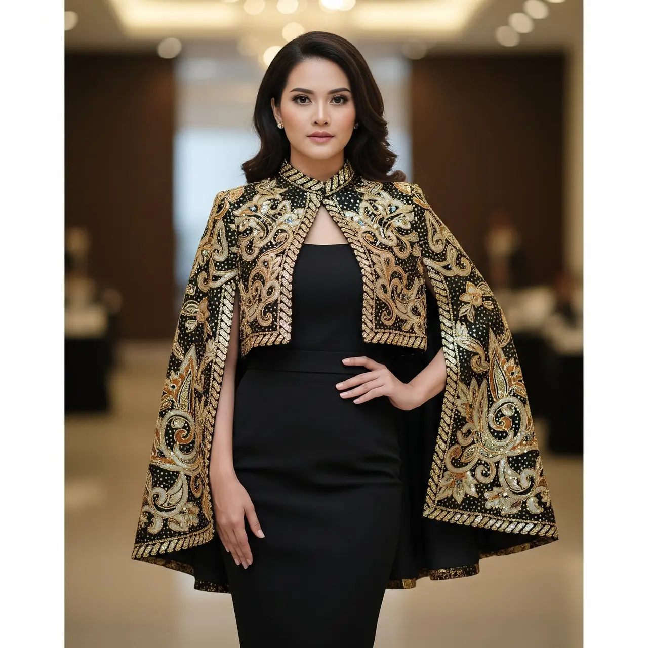 10 Contoh Model Outer Batik Kekinian Tanpa Lengan Terbaru 2025, Bikin ...