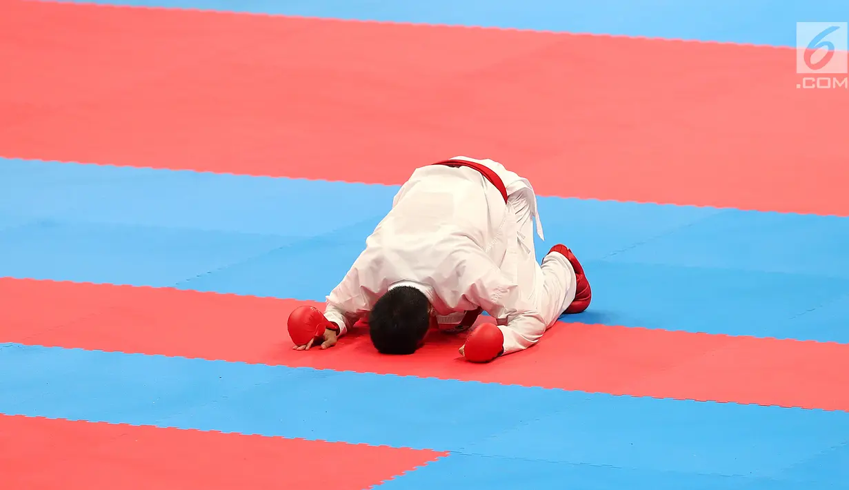 FOTO: Karateka Putra Indonesia Rifki Ardiansyah Sumbang Emas ke-11 ...